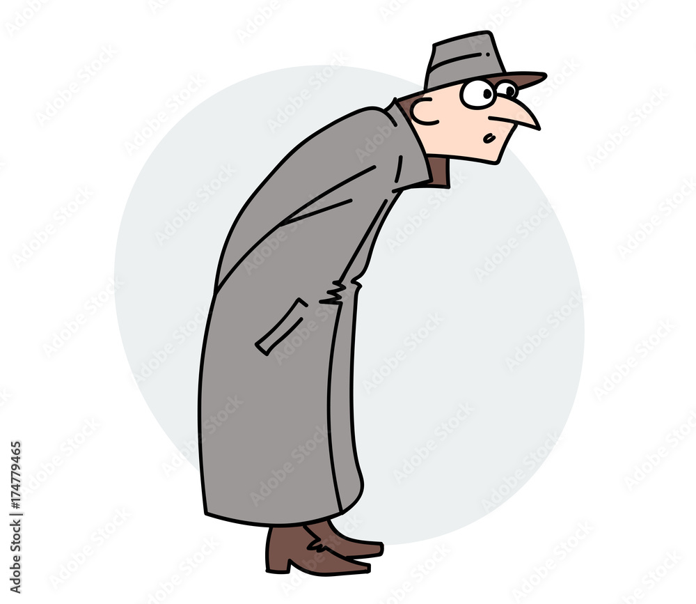 Curious Cartoon Person