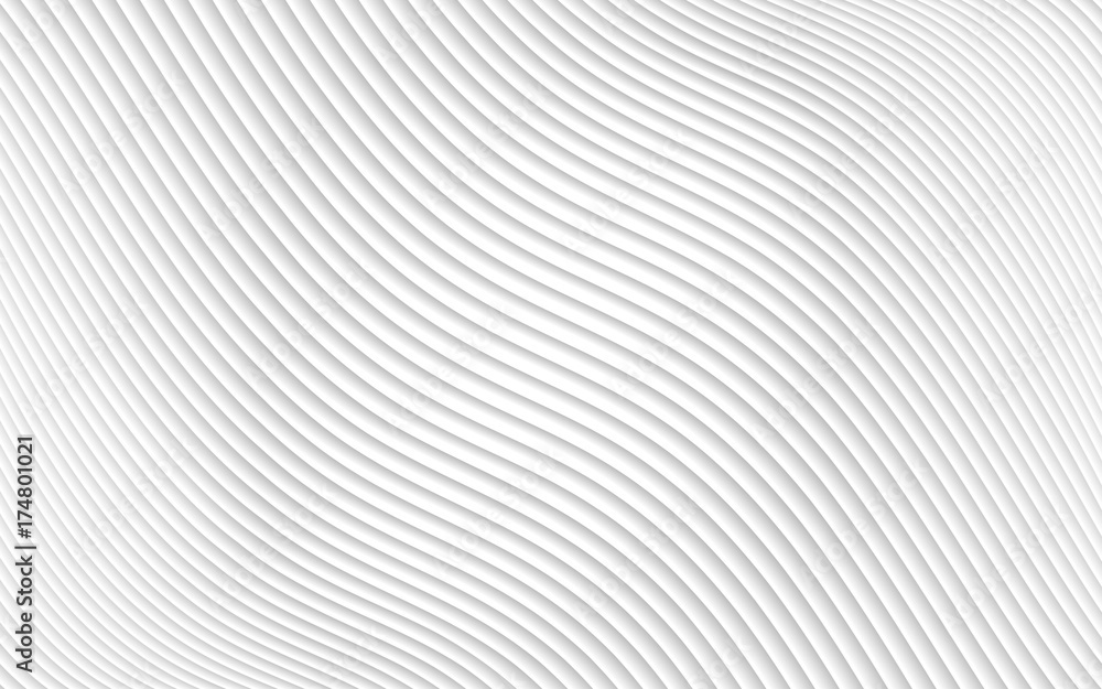 3D papercut abstract pattern. Gradient white paper layers. Vector ...