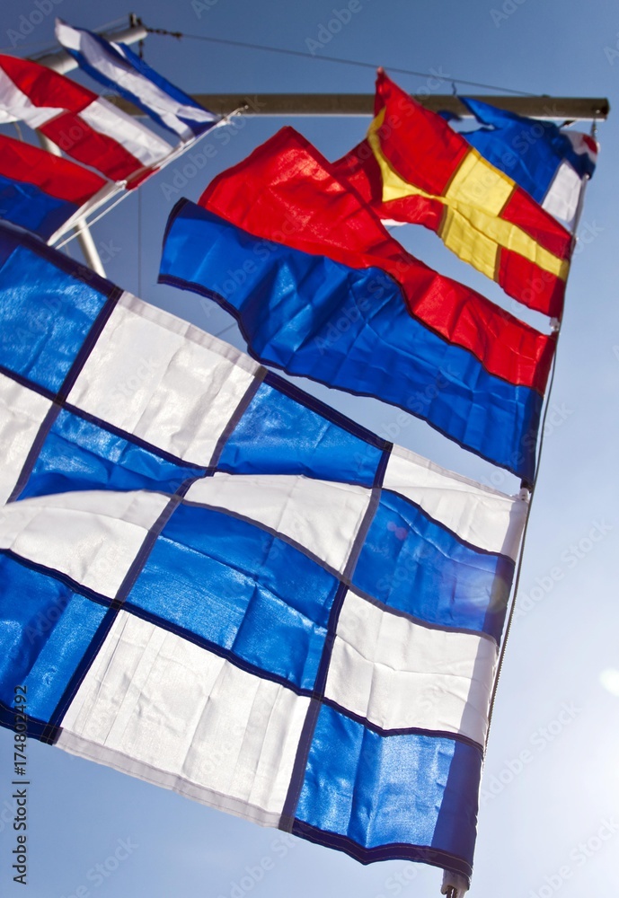 International maritime signal flags, international code of signals ...