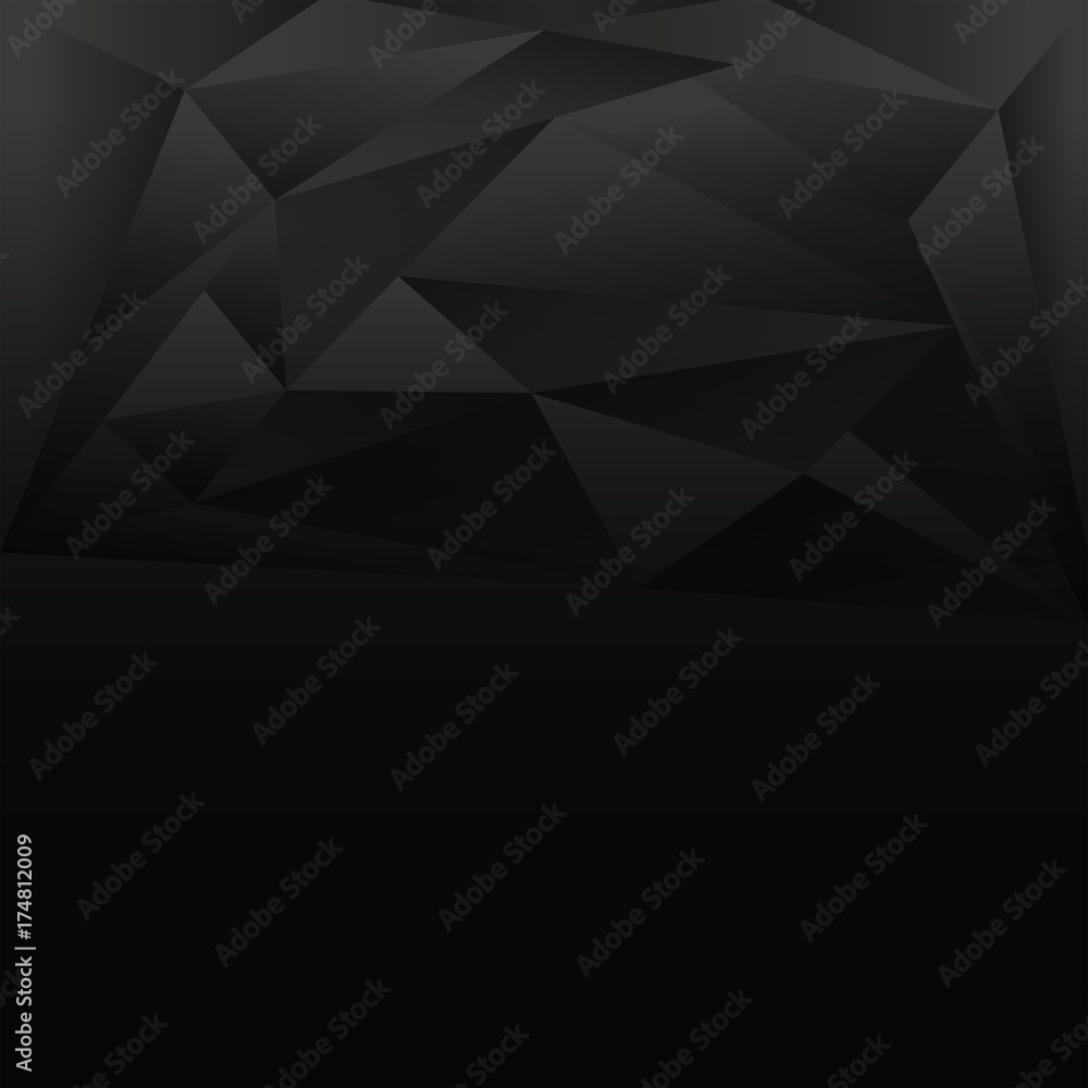 Background design with gray and black triangles Stock Vector | Adobe Stock