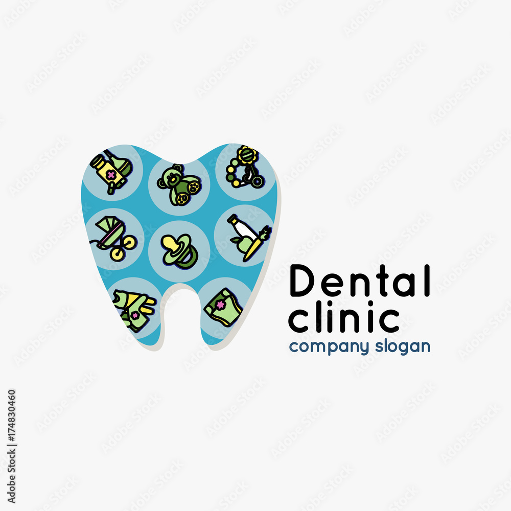 Logo dental doctor Stock Vector | Adobe Stock