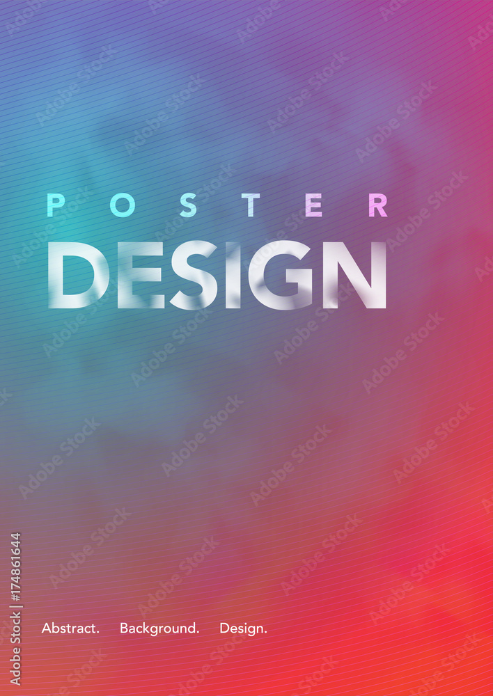Colorful abstract background for A4 poster. Stock Vector | Adobe Stock