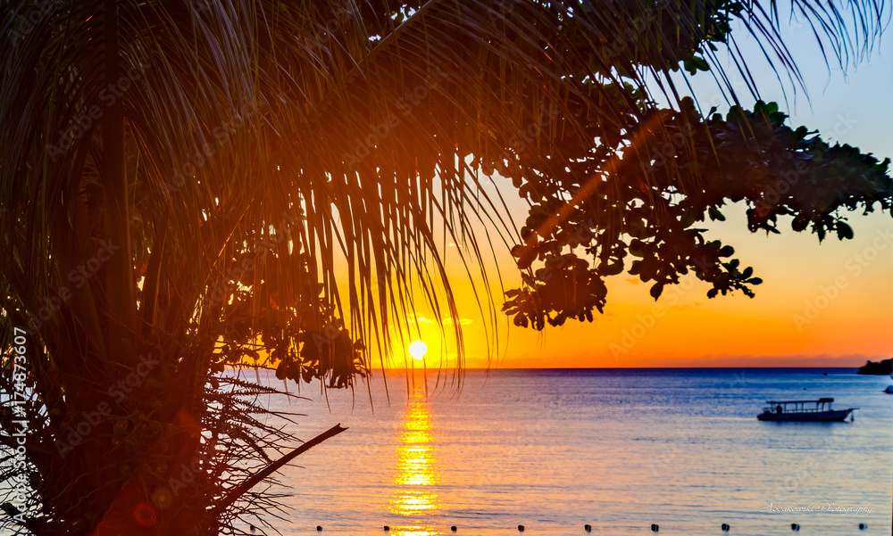 Negril, Jamaica Sunset Stock Photo | Adobe Stock