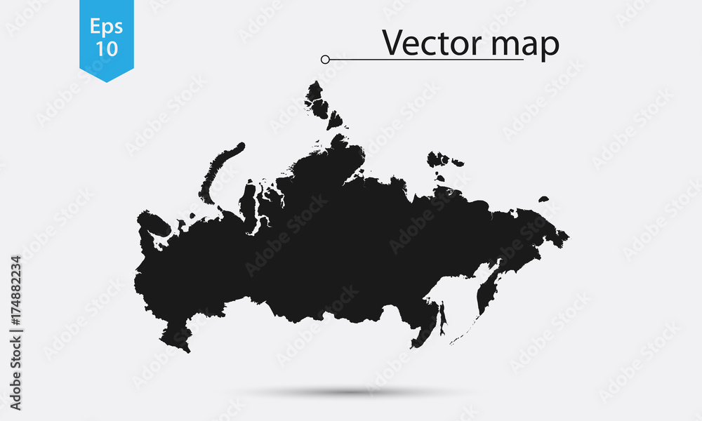 Simple Map Of Russia