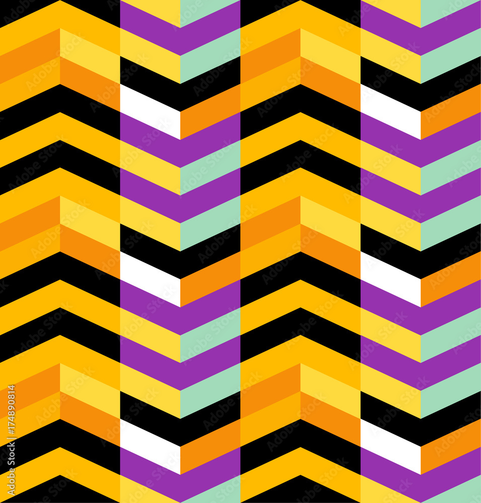 Halloween Chevron Background