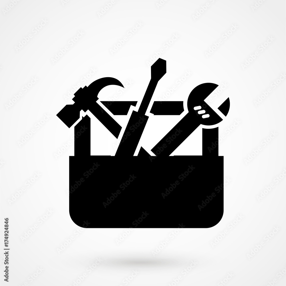 Toolbox With Tools Icon
