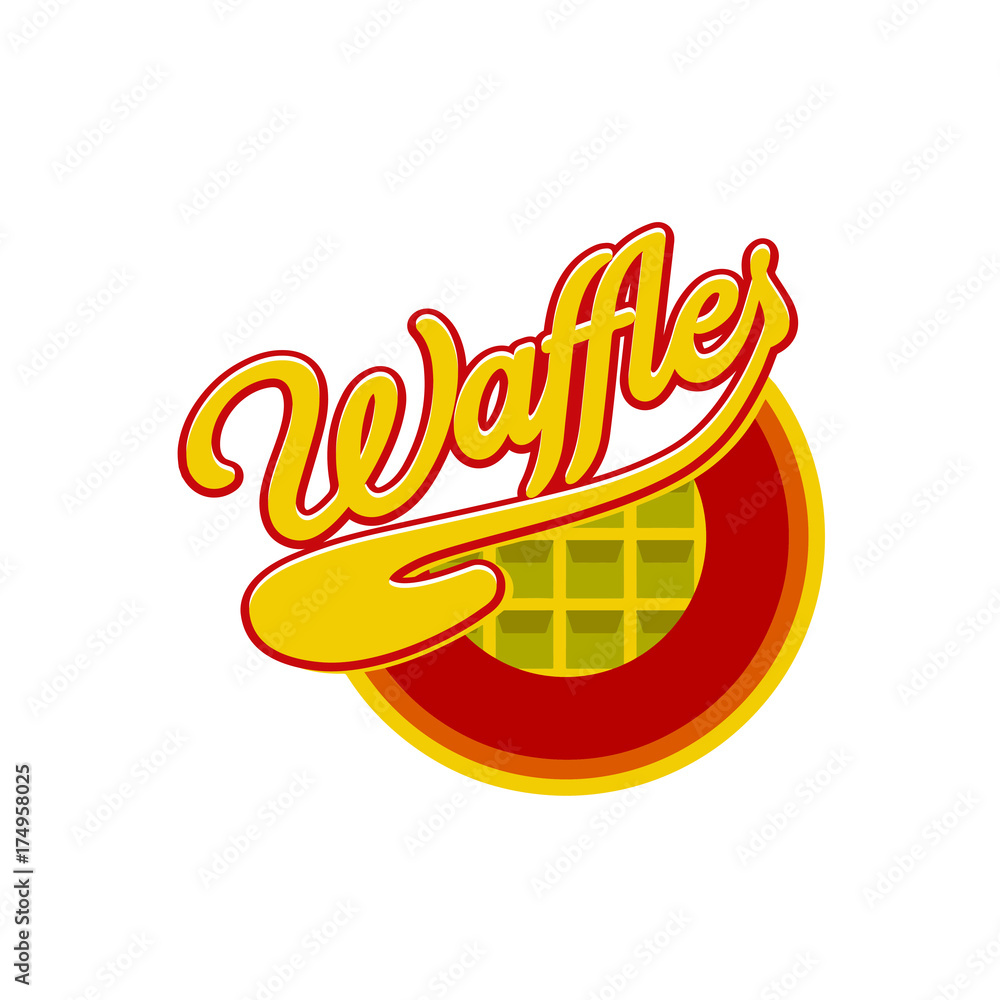 waffle-logo-vector Stock Vector | Adobe Stock