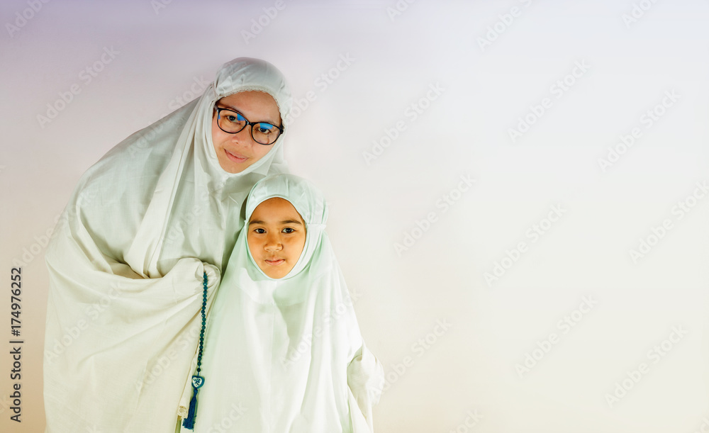 Muslim girl with fully traditional dress praying for Allah Stock Photo ...