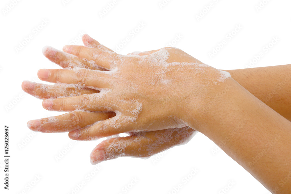 Hand washing medical procedure step isolated,Global handwashing day ...