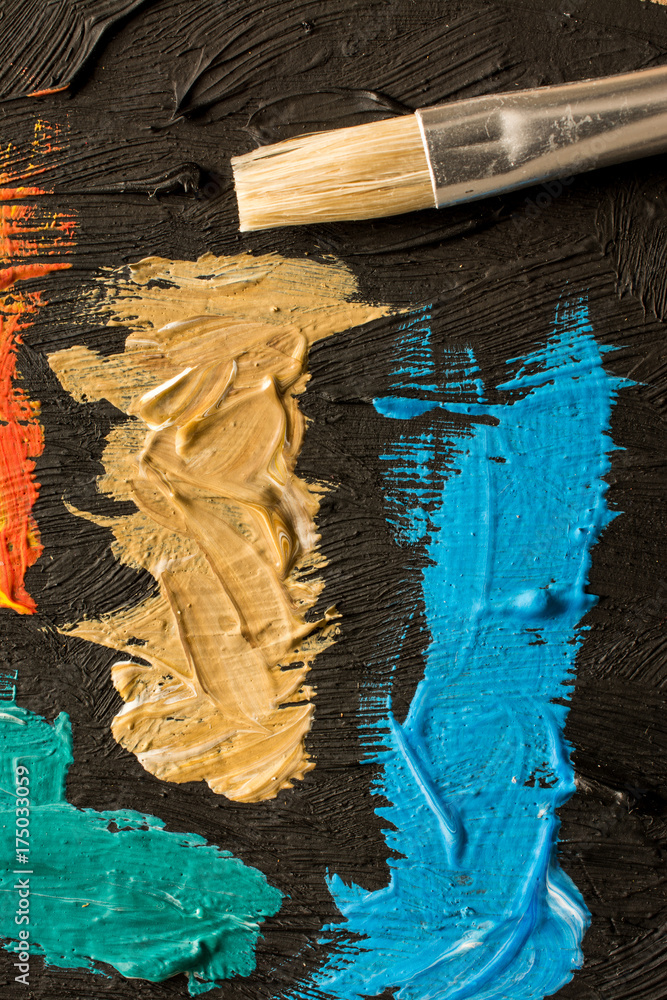 Abstract painting poster. Background for a painter exhibition Stock ...