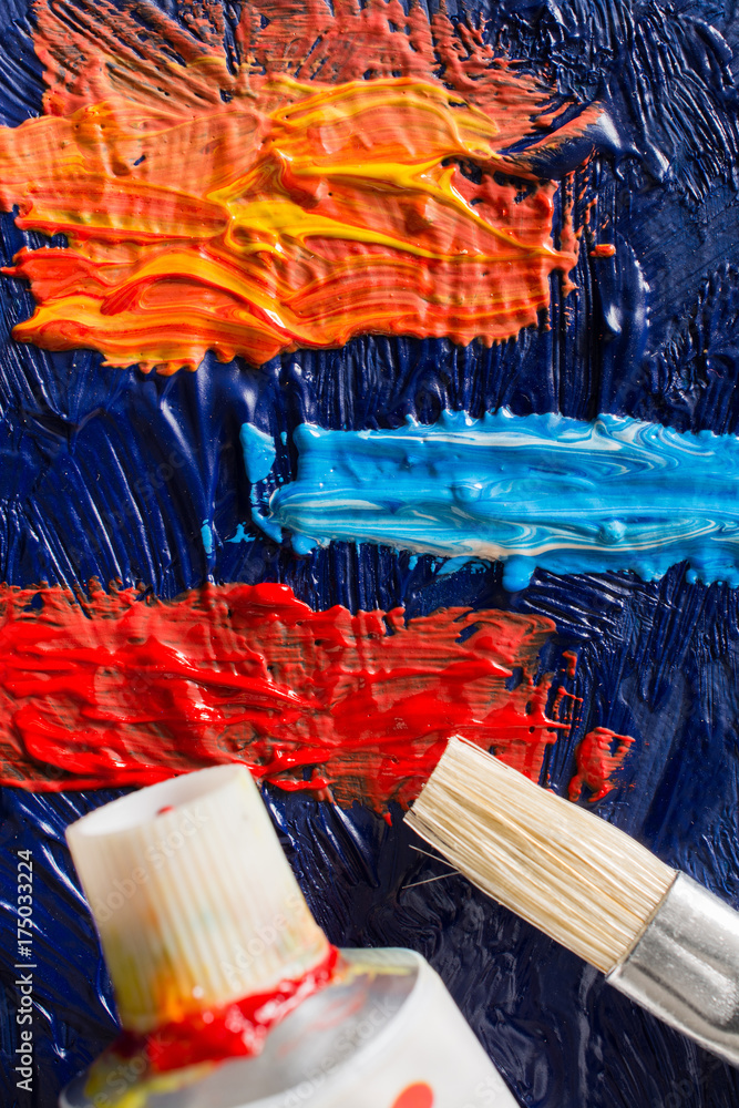 Abstract painting poster. Background for a painter exhibition Stock ...