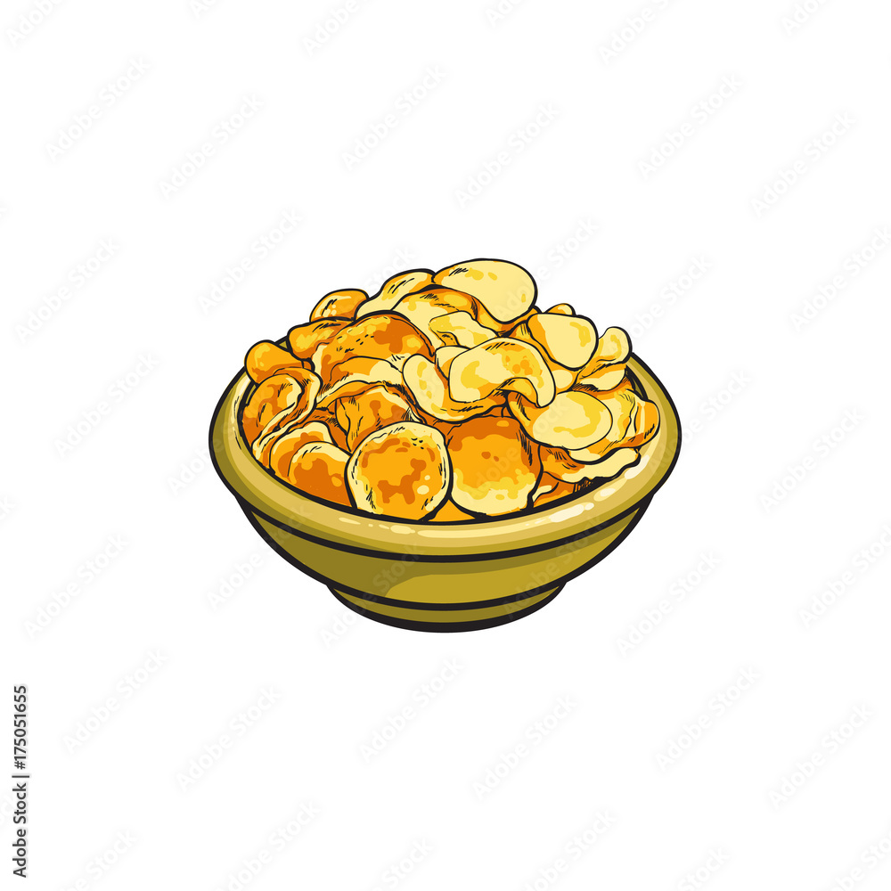 Bowl Of Chips Clipart