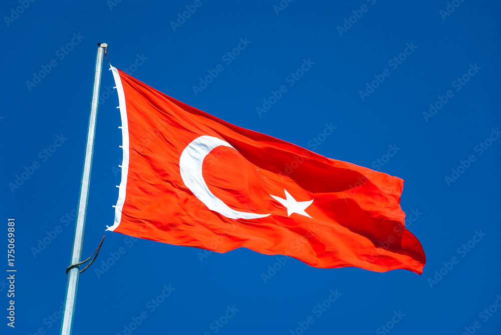 トルコ国旗 Stock Photo | Adobe Stock