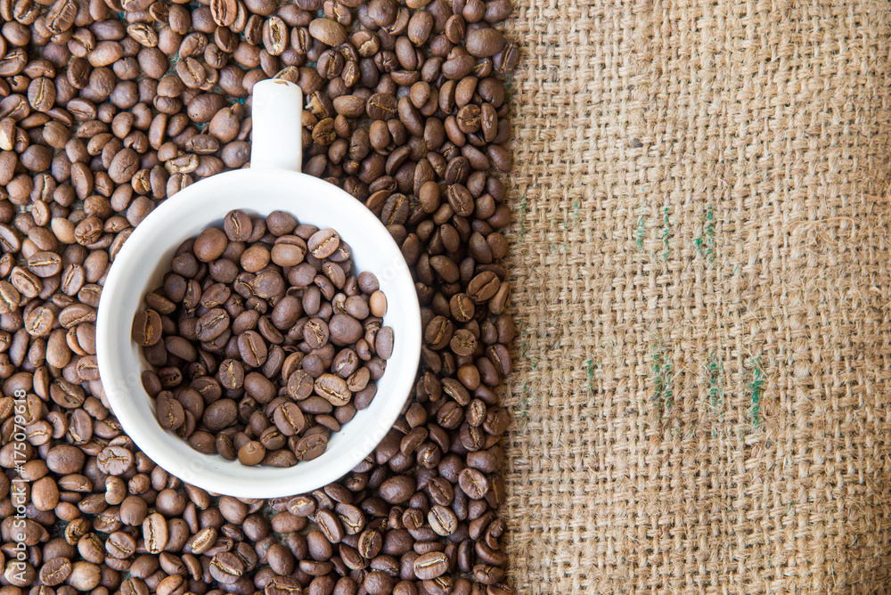 Coffee Beans Bag Texture