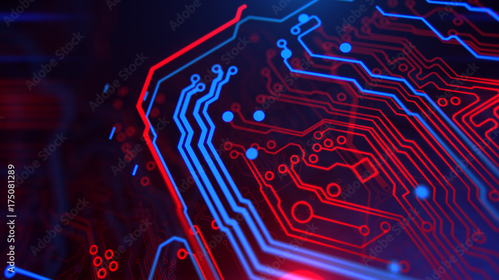 Circuit Background Red