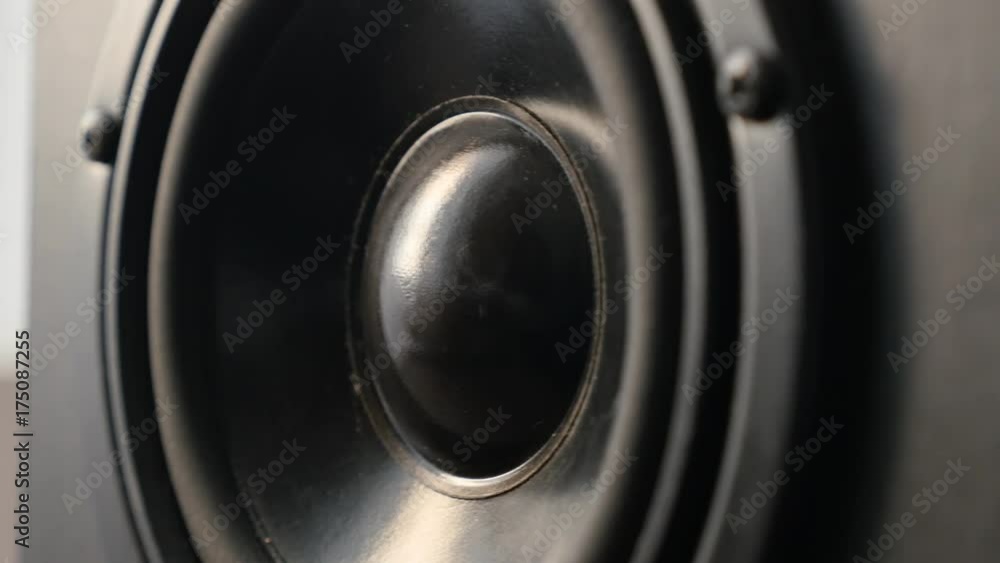 Surface vibration of bass speaker membrane - Playing low frequencies on ...