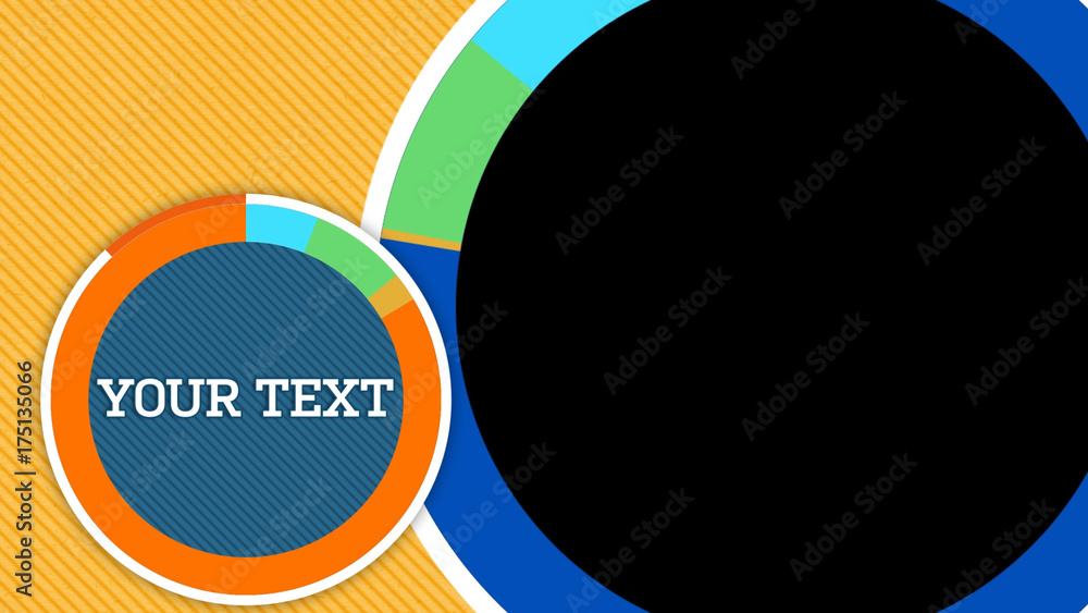 Colorful Spinning Circles Text Overlay Stock Template | Adobe Stock