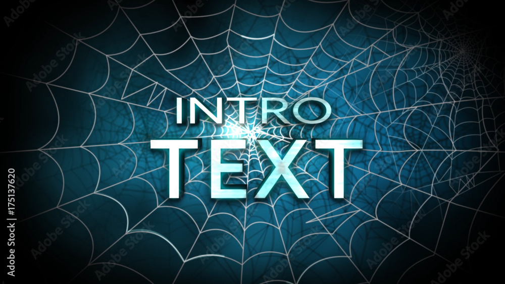 Spider Web Title Stock Template | Adobe Stock