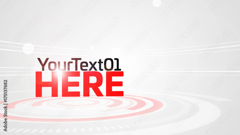 Spinning Text Title Stock Template | Adobe Stock