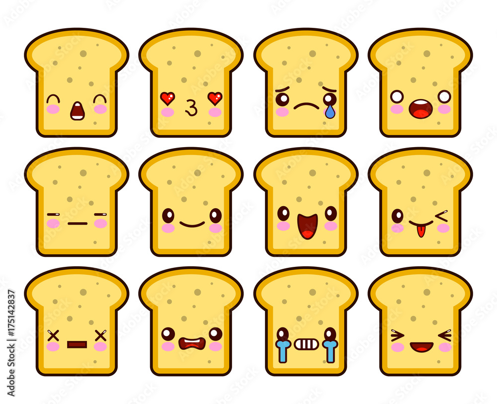 Toast Cartoon Funny