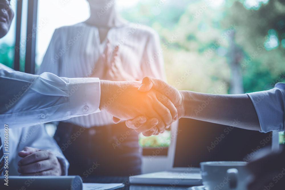 business teamwork discussing ideas and planning about profits summary ...