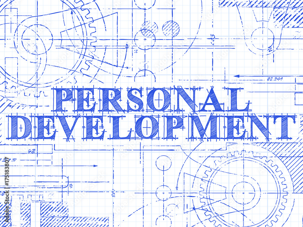 Personal Development Graph Paper Technical Drawing vector de Stock ...