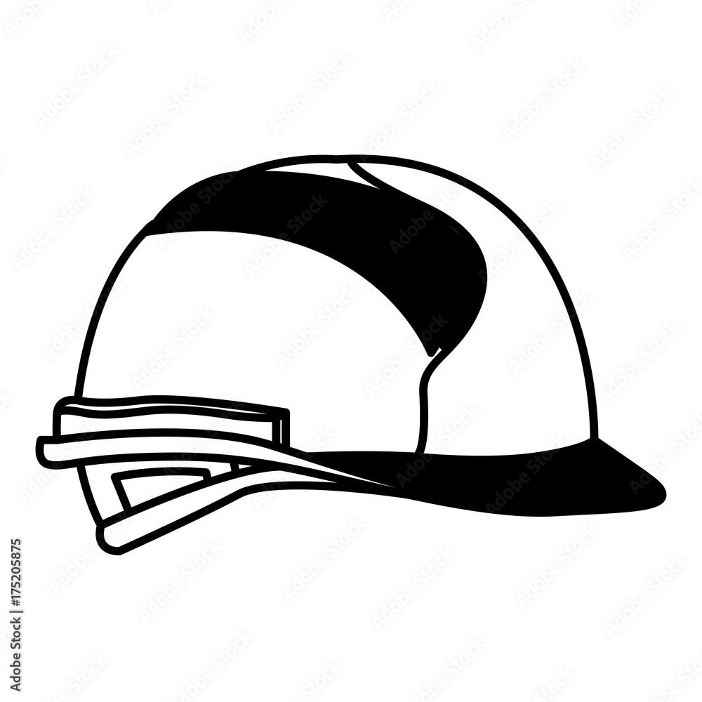 helmet side view black silhouette Stock Vector | Adobe Stock