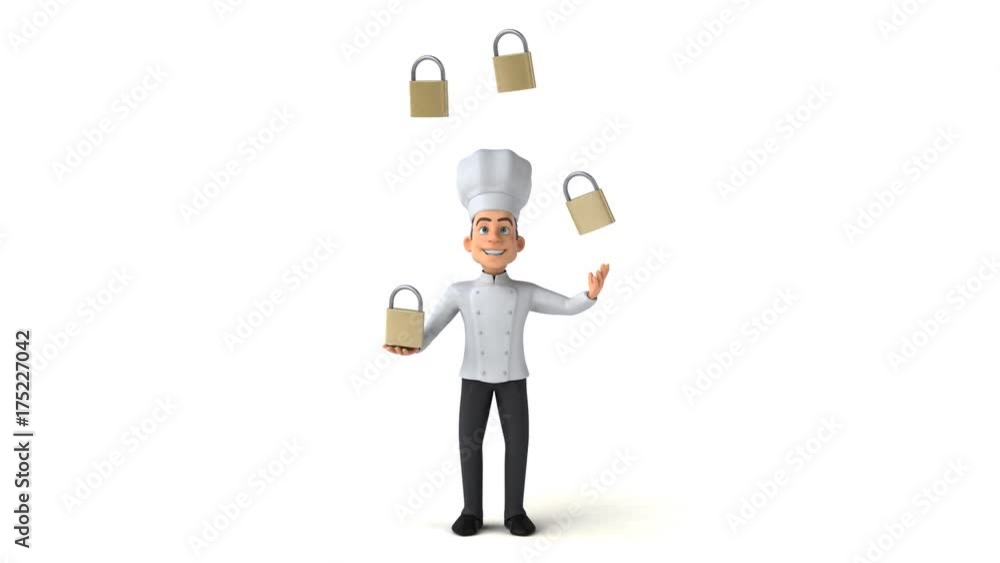 Fun chef - 3D Animation Stock Video | Adobe Stock