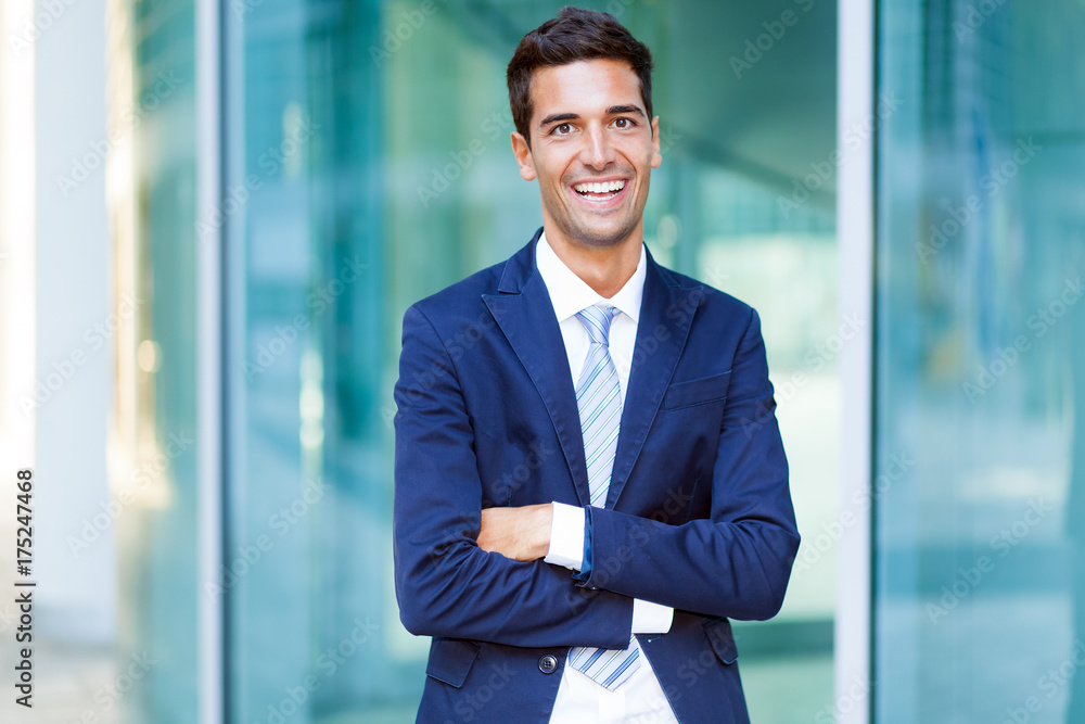 Foto Stock Smart manager smiling | Adobe Stock