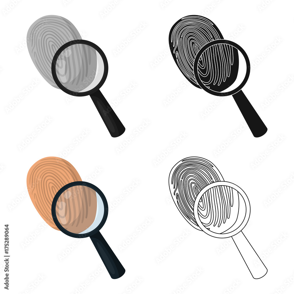 Cartoon Fingerprint Clipart