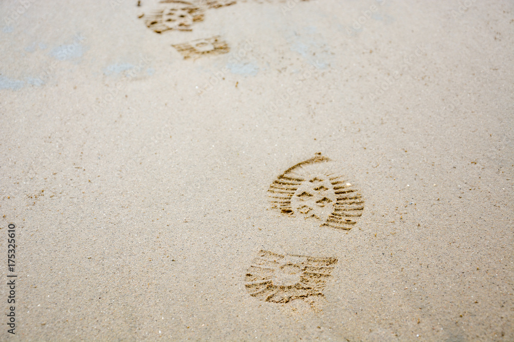 Shoe Footprints Sand