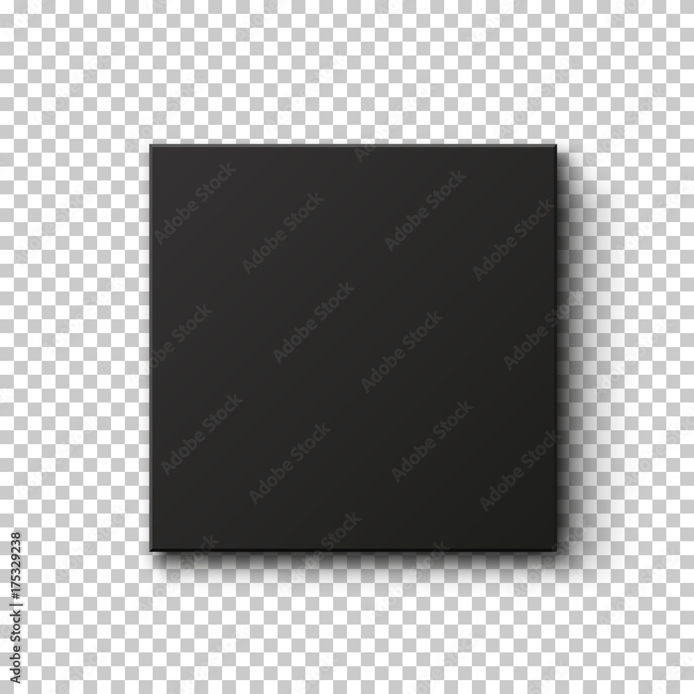 Black box isolated on transparent background. Stock Vector | Adobe Stock