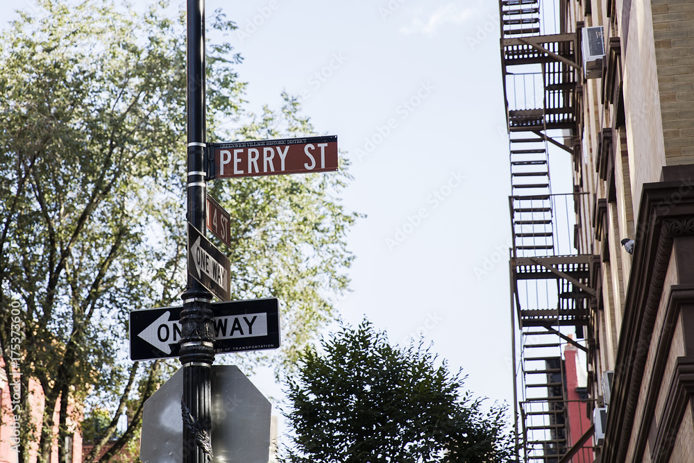 Perry street in New York Stock Photo | Adobe Stock