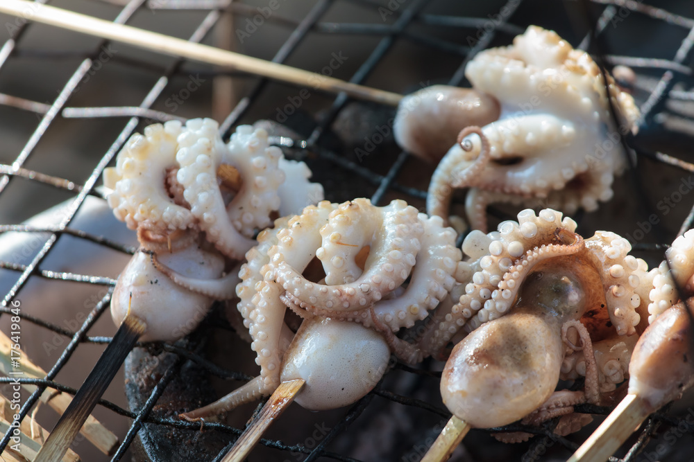Grilled Baby Octopus