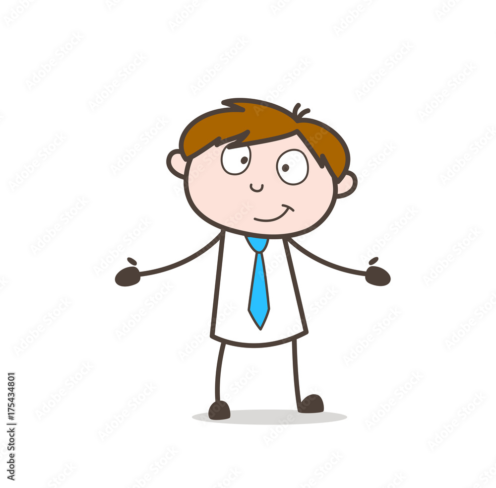 Cartoon Shocked Person Expression Stock Vector | Adobe Stock