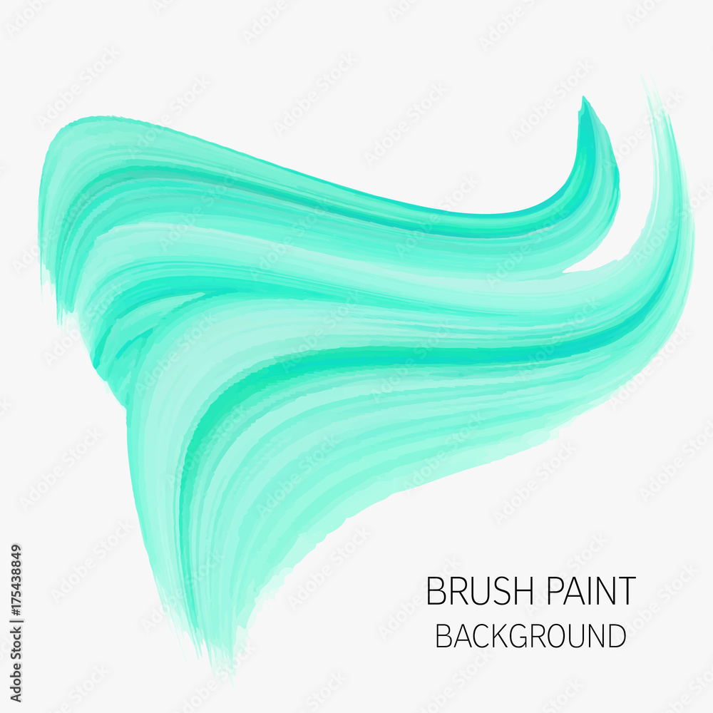 Brush painted textured acrylic art abstract background vector ...