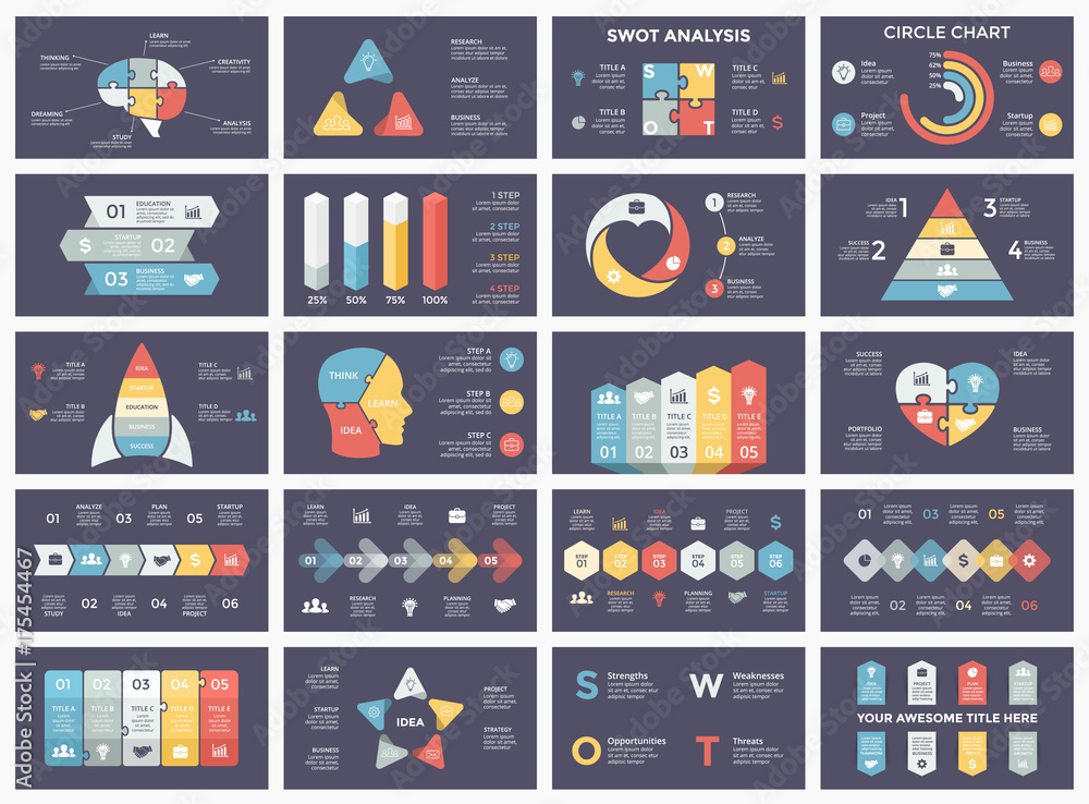 Vector circle arrows infographic, cycle diagram, business graph ...