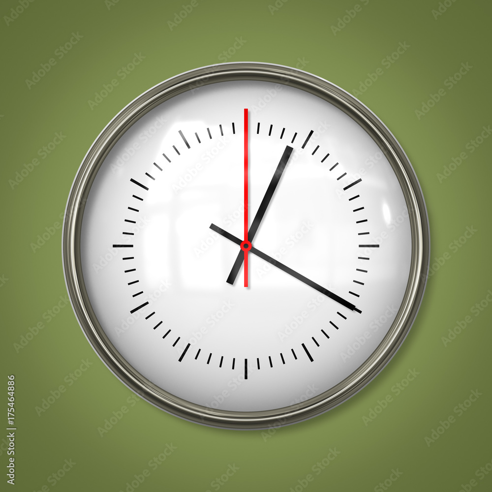 typical simple clock Stock Illustration | Adobe Stock