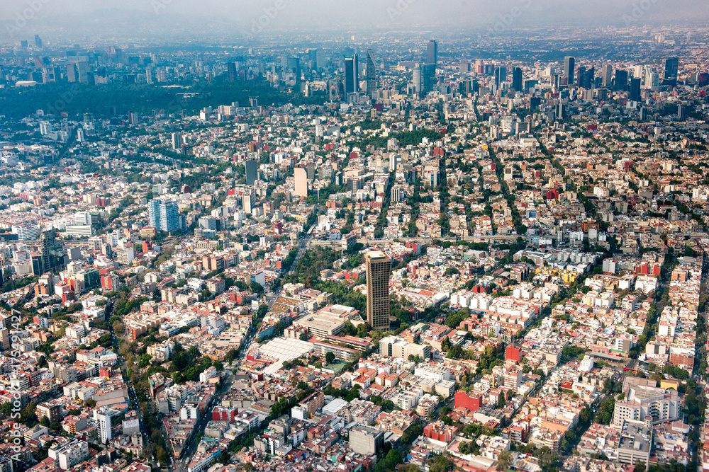 mexico city aerial view cityscape panorama Stock Photo | Adobe Stock