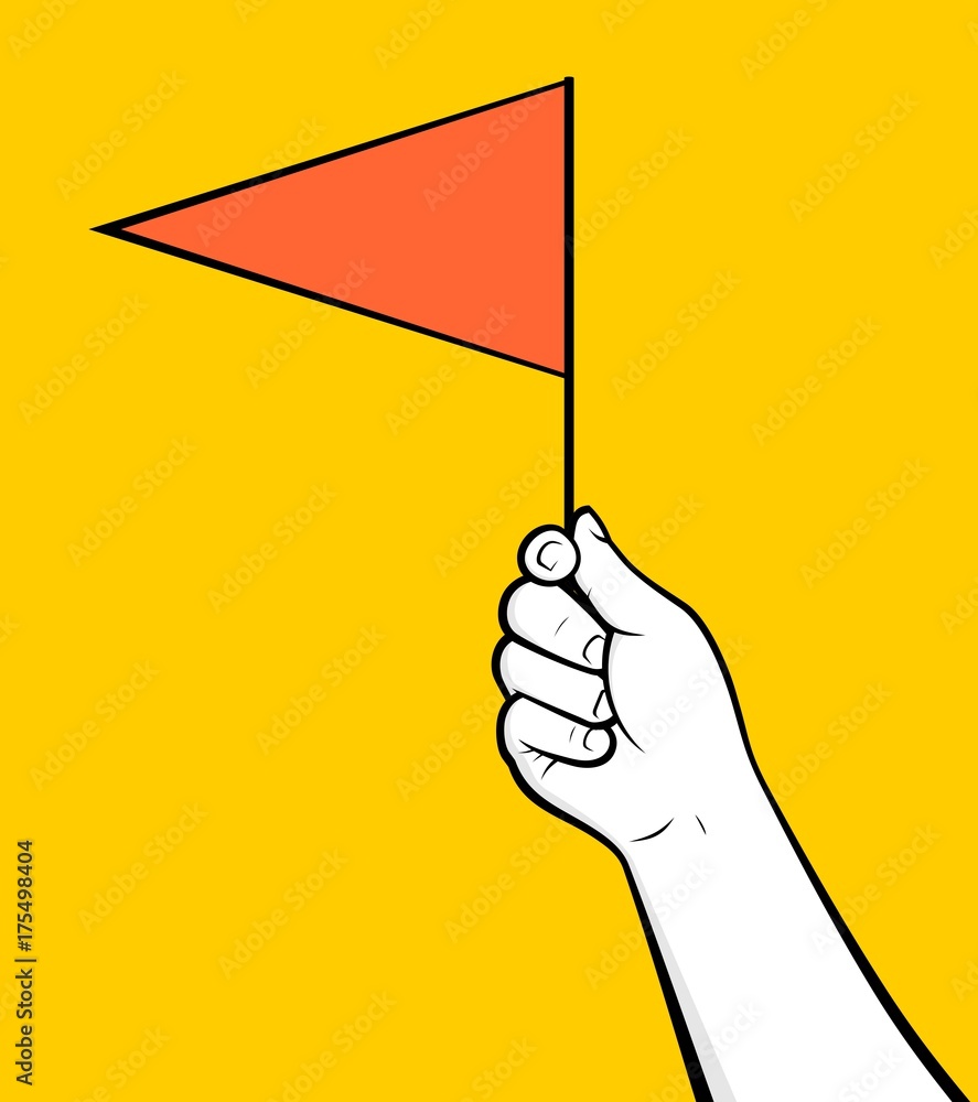 Supporter flag Stock Vector | Adobe Stock