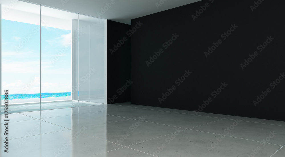 The interior design of open modernl lounge chairs and living room and ...