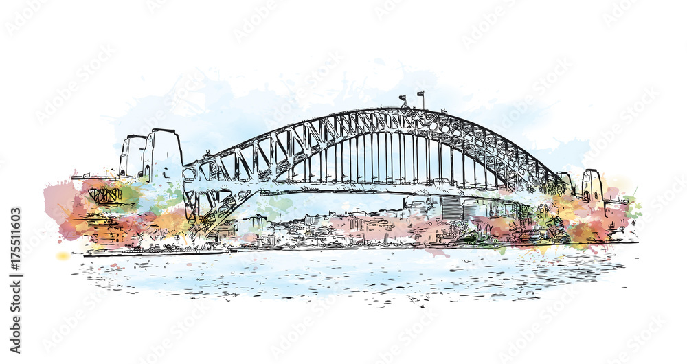 Sydney Harbour Bridge Drawing