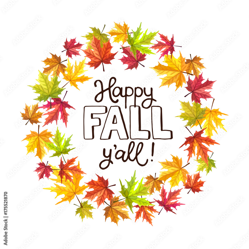 Fall Circle Border