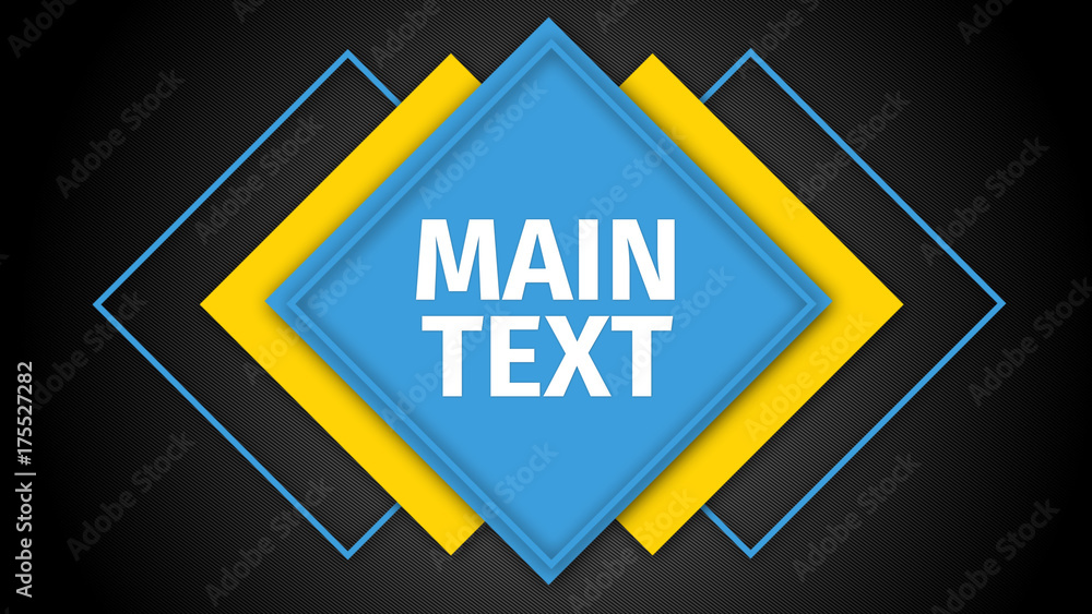 Blue Diamond on Textured Background Title Stock Template | Adobe Stock