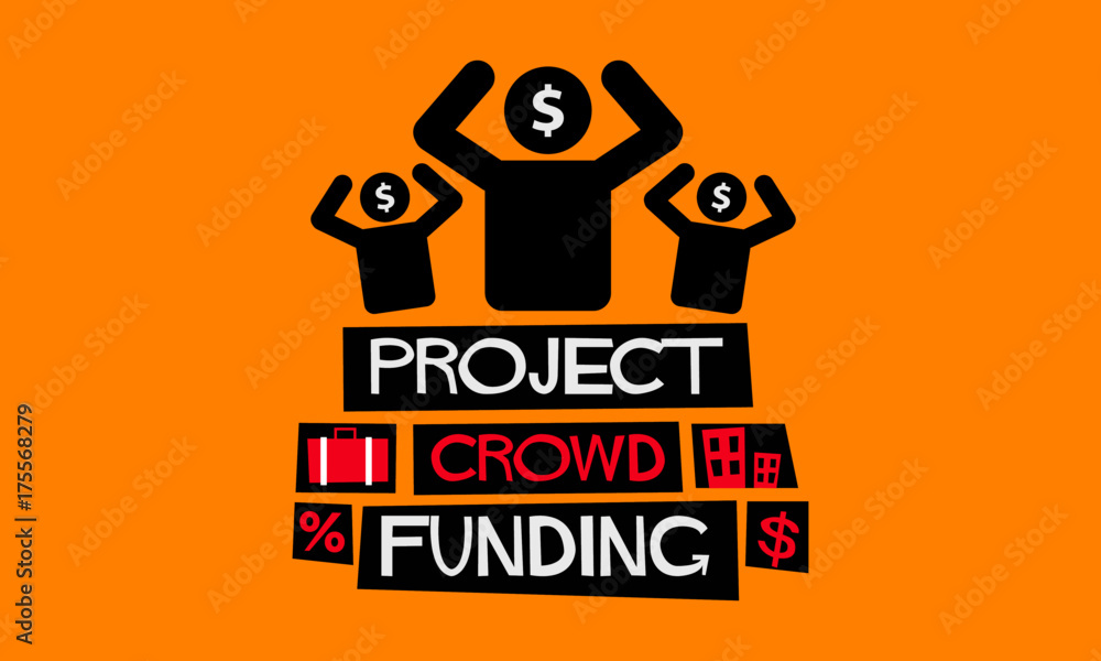 Project Crowd Funding Poster With Event Time And Details Template Stock ...