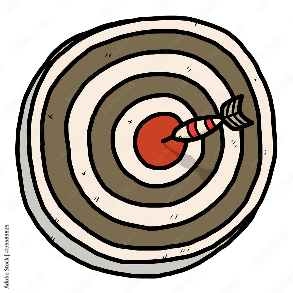 dart / cartoon vector and illustration, hand drawn style, isolated on ...