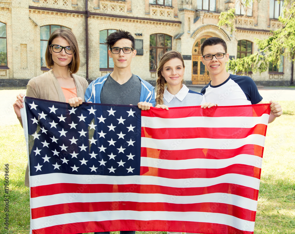 Group Of American People