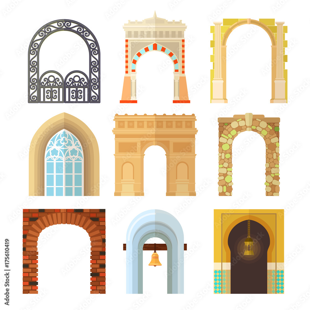 Arch design architecture construction frame classic, column structure ...