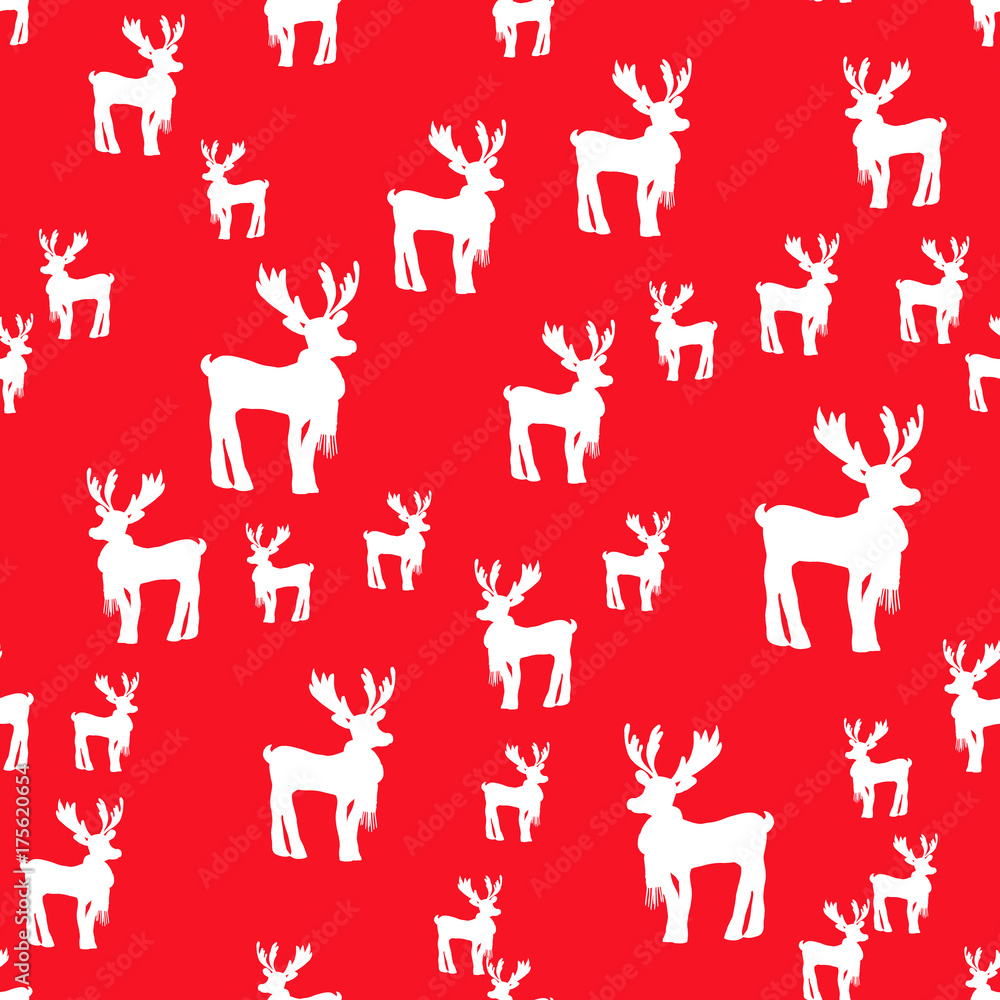 Christmas Deer Pattern