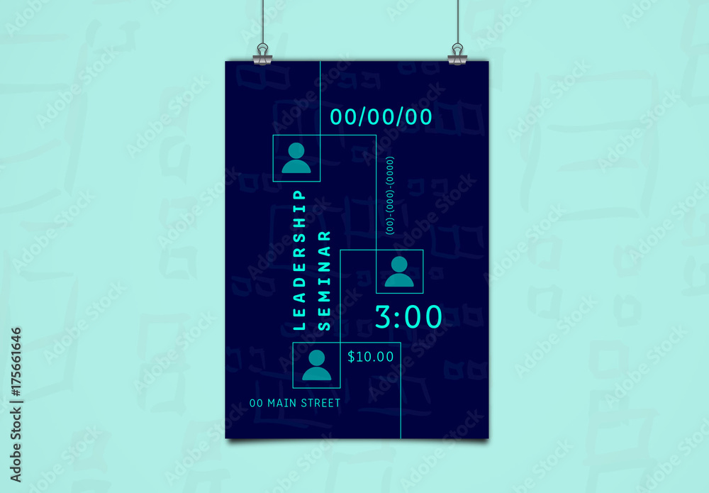 Seminar/Lecture Event Flyer Layout 1 Stock Template | Adobe Stock